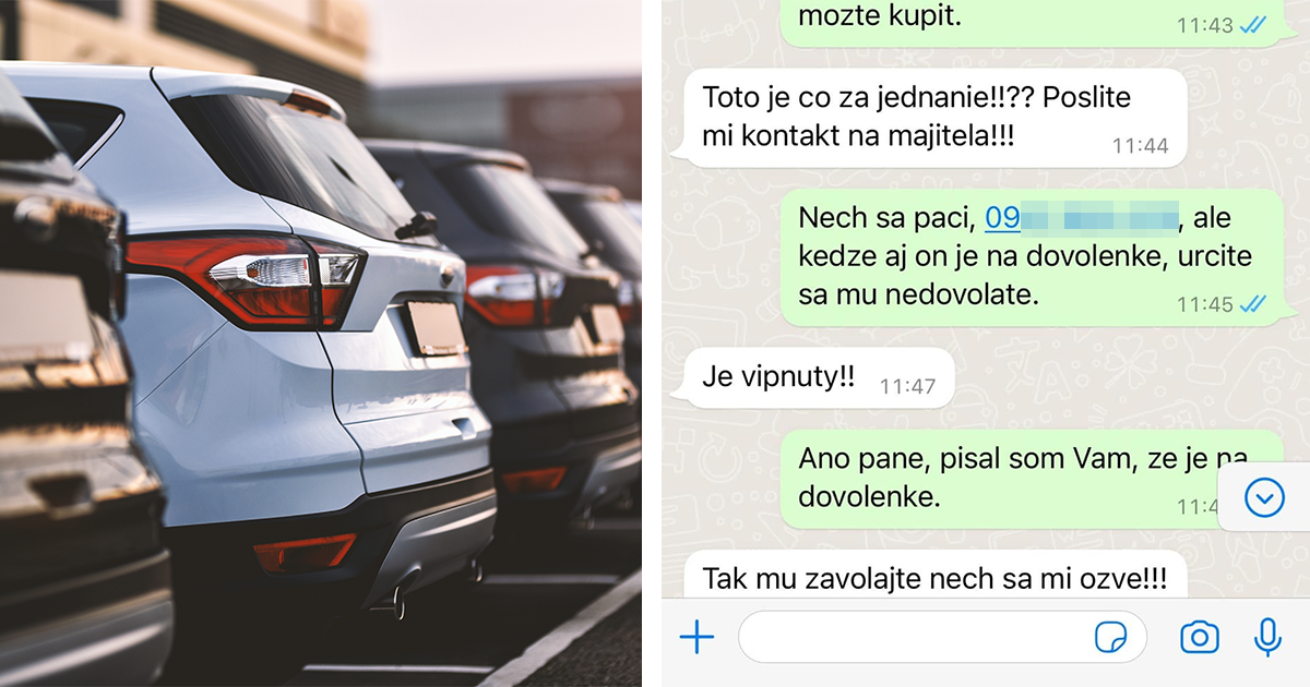Autobazár zverejnil konverzáciu so zákazníkom - Emefka.sk