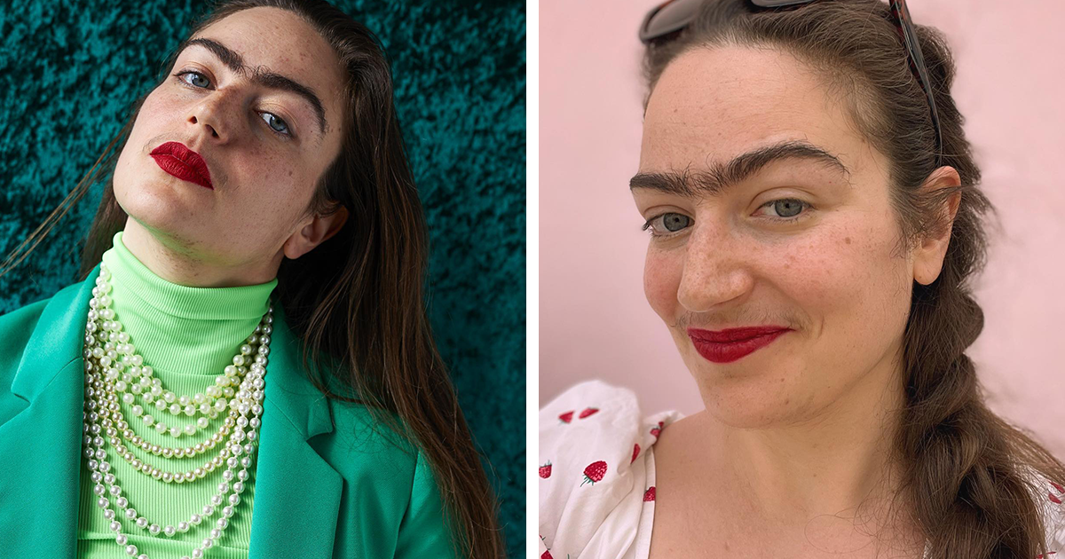 Žena si odmieta holiť fúzy a trhať obočie. Vraj jej to pomáha ...