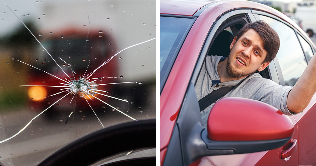 Ak si našiel na čelnom skle svojho auta prasklinu, toto nikdy nerob