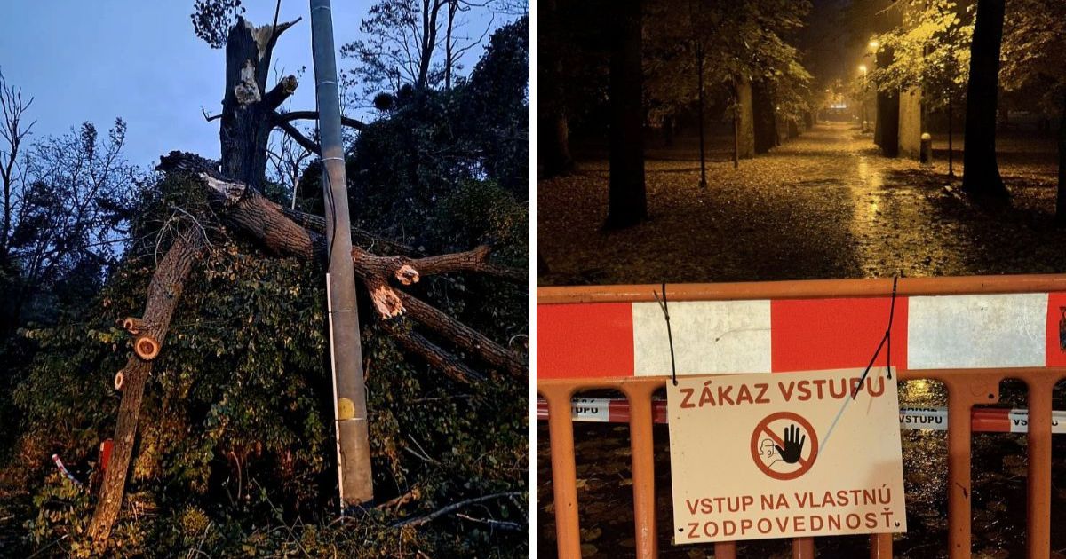 Na Slovensko dorazil orkán Joshua. Doprava kolabuje- Emefka.sk