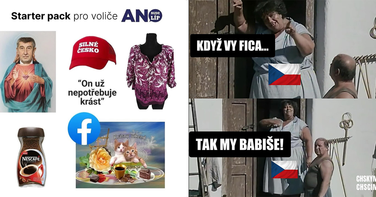 Prehľad memes reagujúcich na české voľby - Emefka.sk