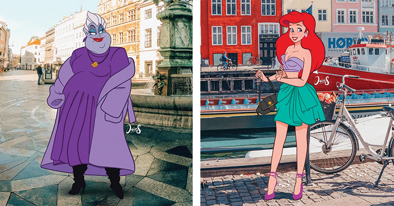 Slávne disneyovské postavičky v moderných šatách - EMEFKA