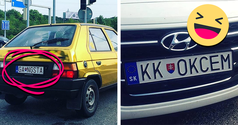 Najzábavnejšie poznávacie značky slovenských áut - EMEFKA
