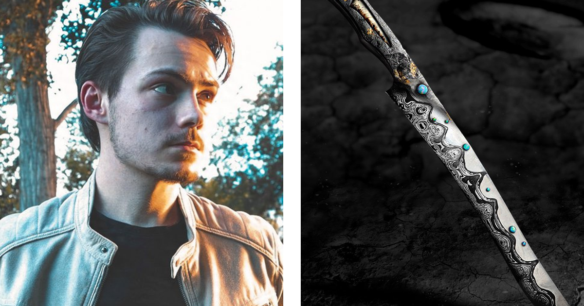 Mladý remeselník vyrába krásne nože - EMEFKA