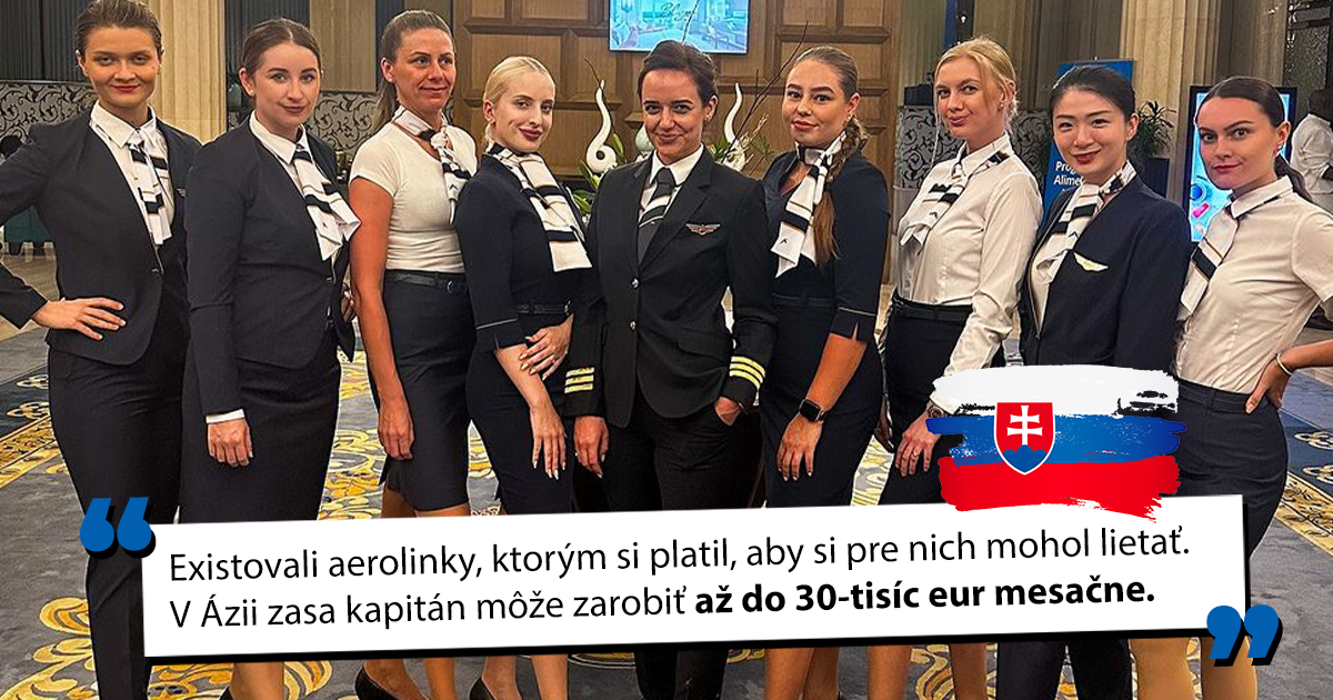 Slovenská pilotka o svojej práci: Je to práca na celý život